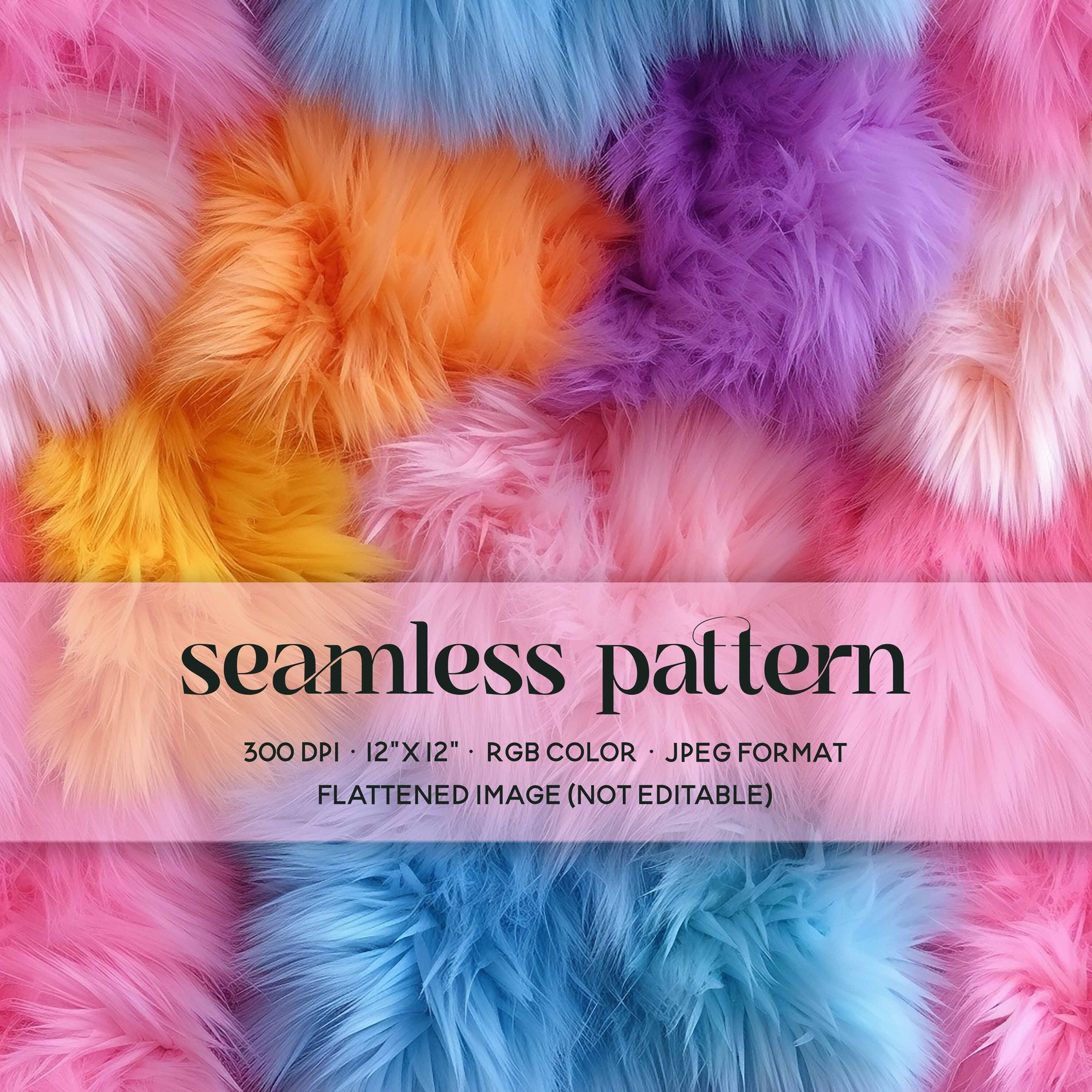 Colorful Monster Fur Seamless Furry Seamless Background - Etsy