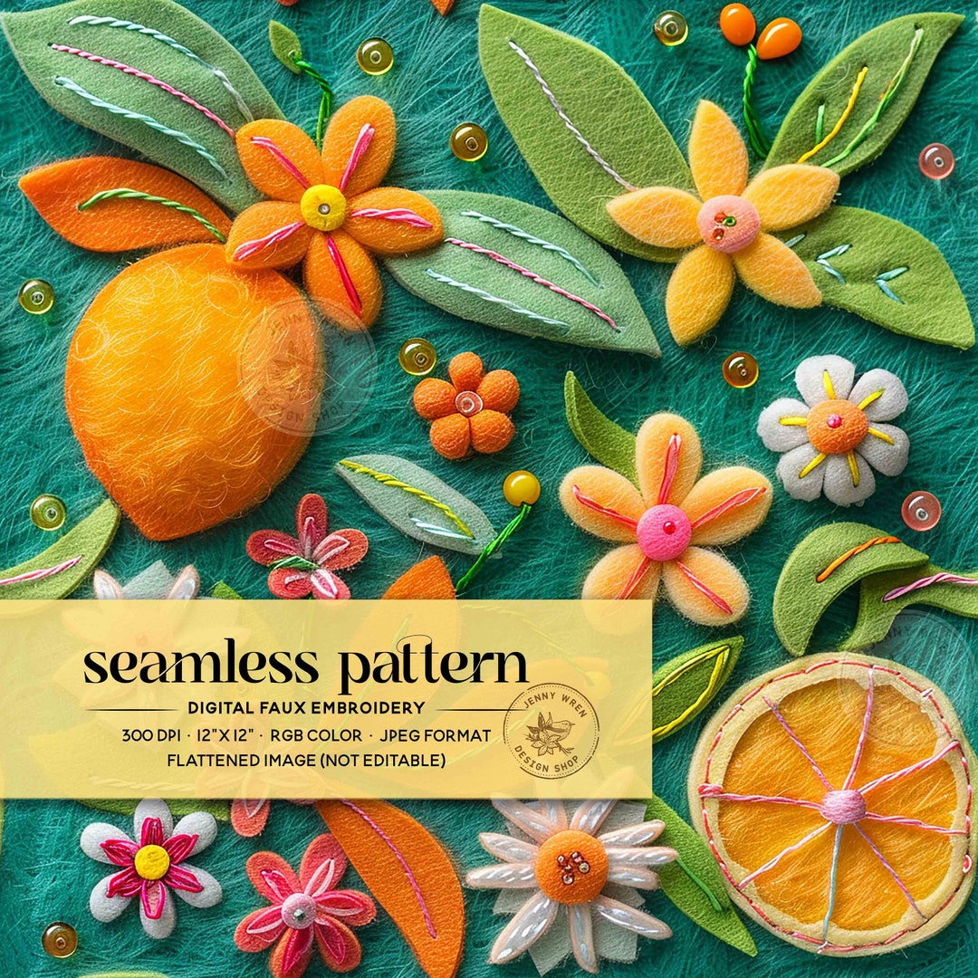 3D Summer Citrus Slices Seamless Pattern, Summer Orange and Lemon ...