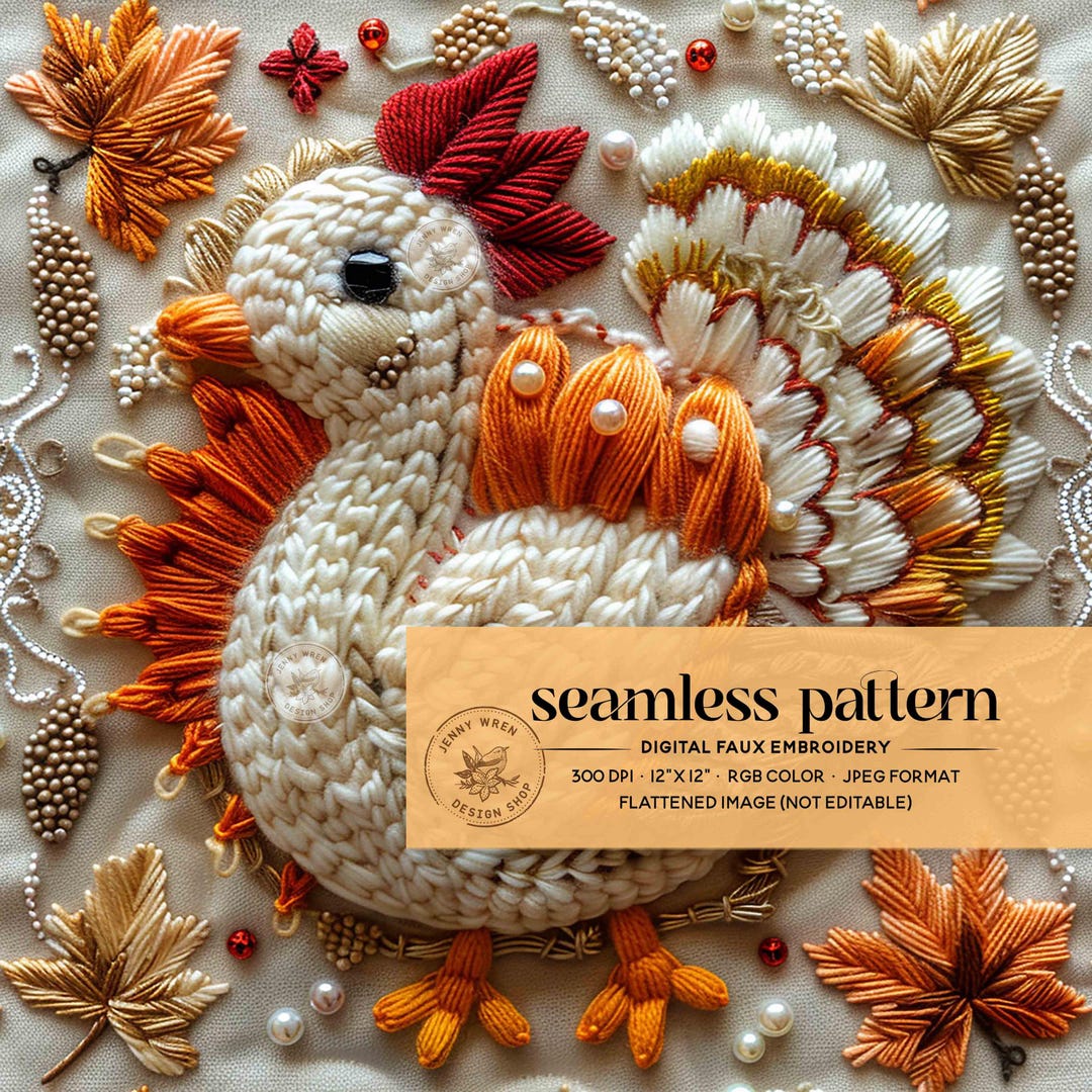 Boho Thanksgiving Seamless Pattern, Autumn Fall Thanksgiving Themed ...