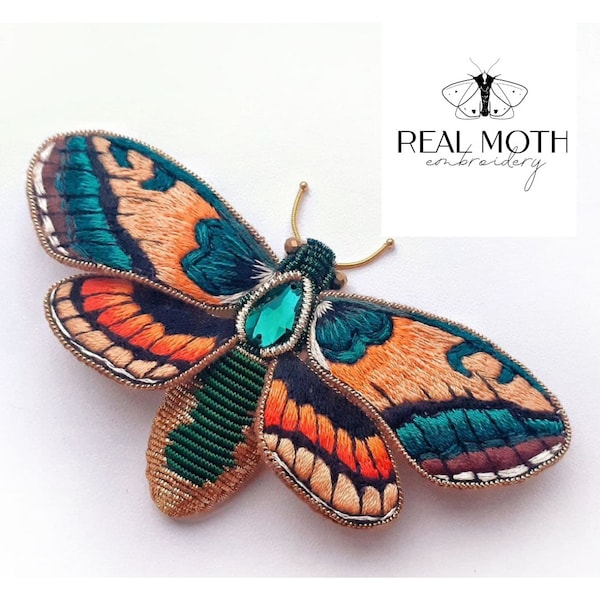 Moth Brooch - Etsy
