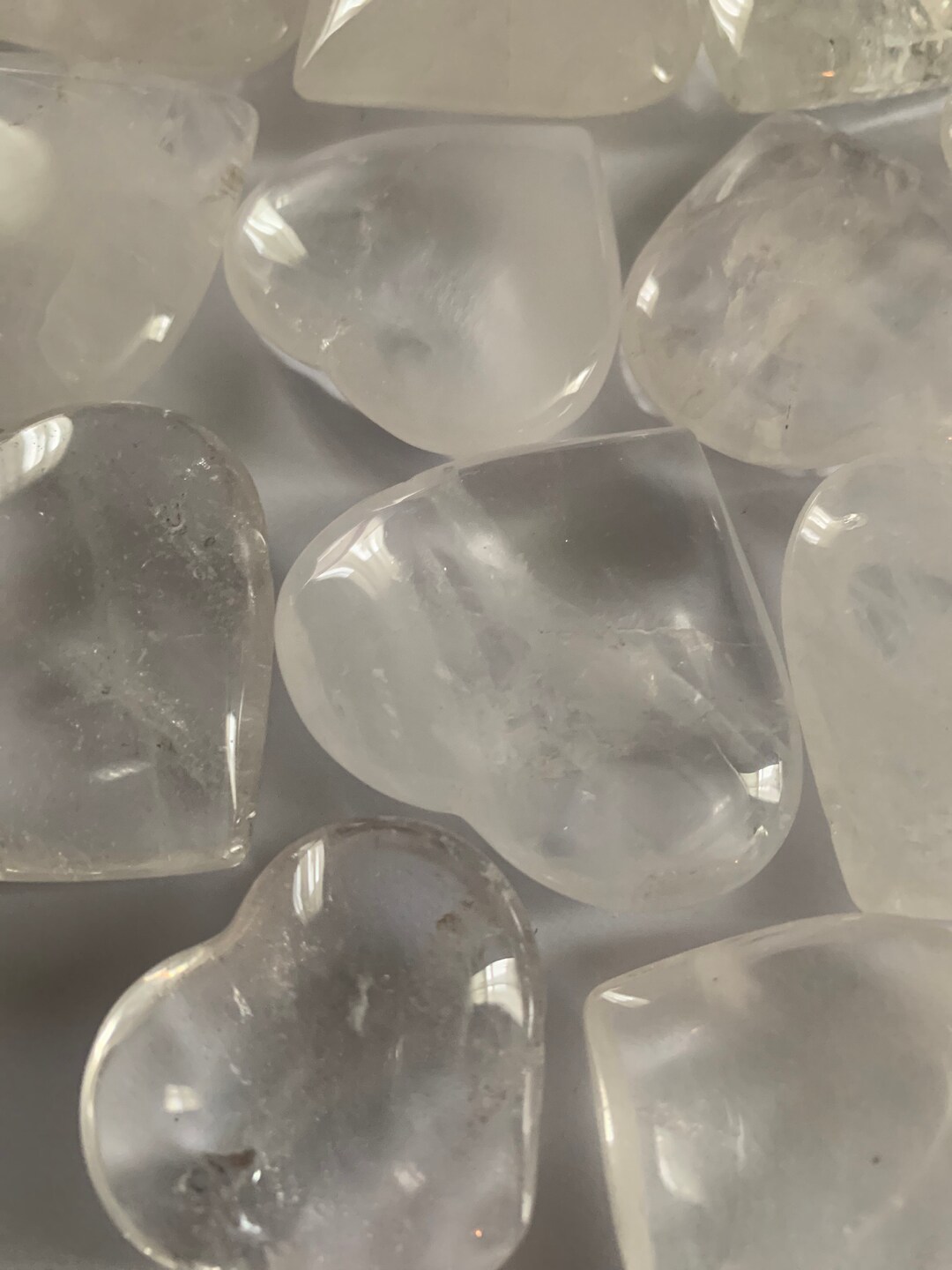 Clear Quartz Crystal Heart - Etsy