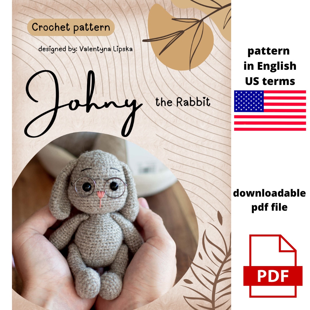 Crochet Baby Rabbit Pattern in English, Pdf Crochet Pattern Amigurumi ...