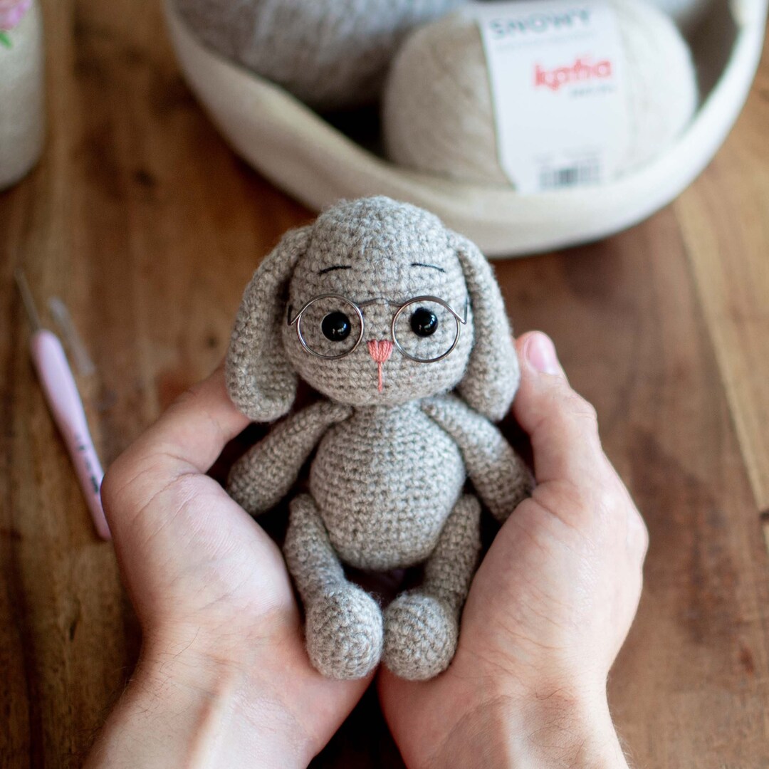 Crochet Baby Rabbit - a Mini Rabbit Toy - Crocheted Rabbit Keychain - Etsy