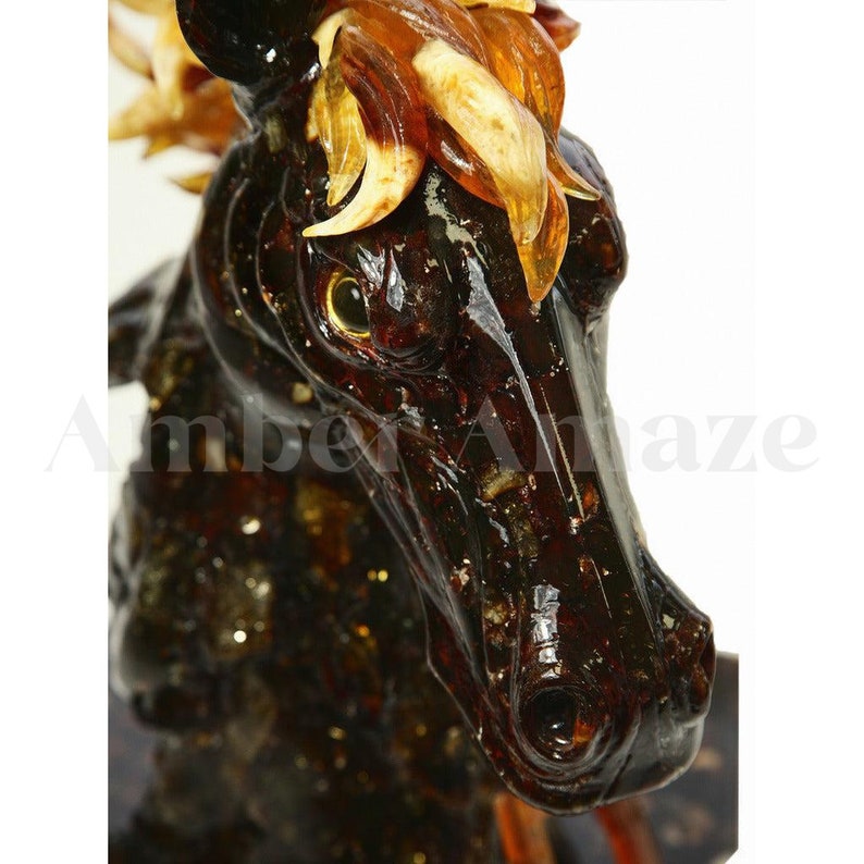 Amber Symbol of Luck Horse Head - Etsy