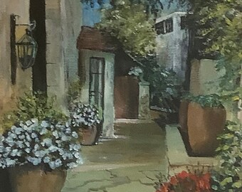 Courtyard Scene - Etsy