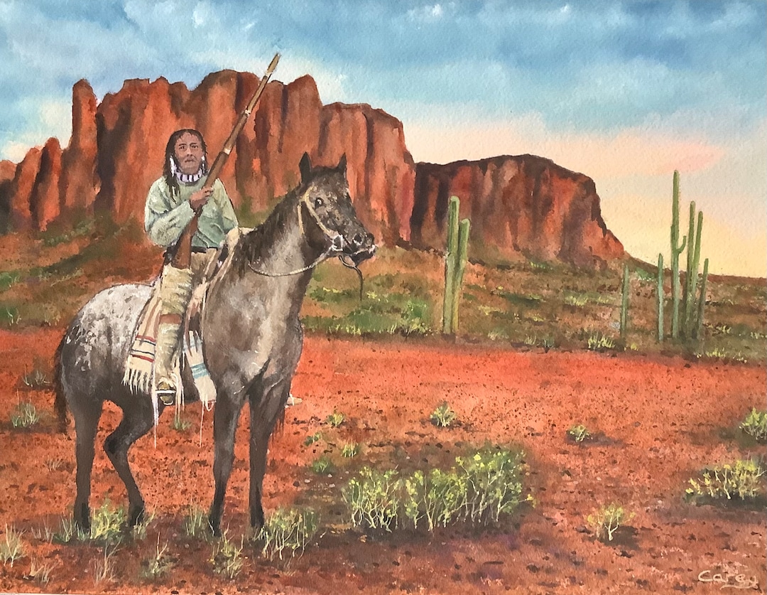 Arizona Desert Native American Monument Valley Sunset Original ...