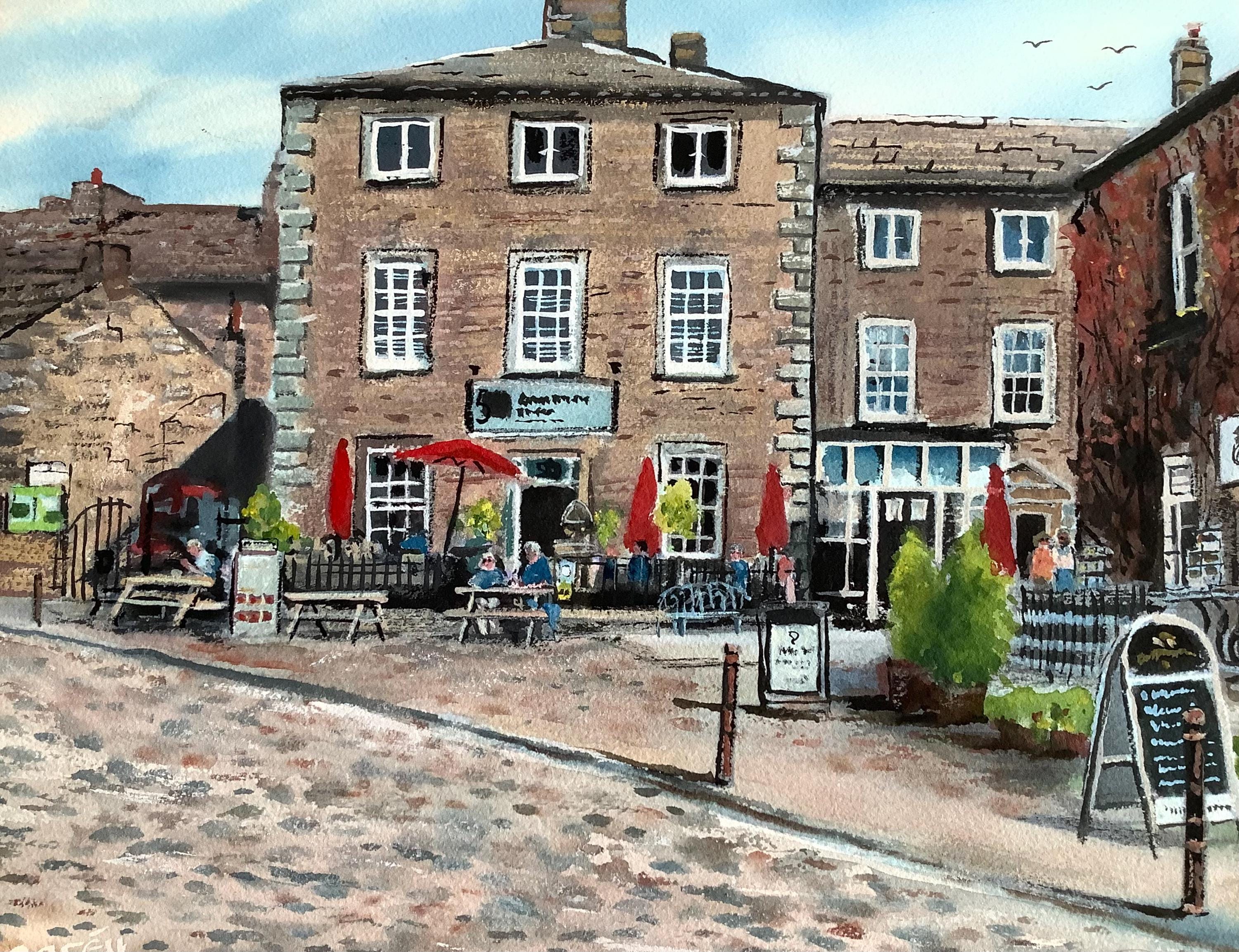 Yorkshire Landscape Original Watercolour Painting, Grassington Town ...