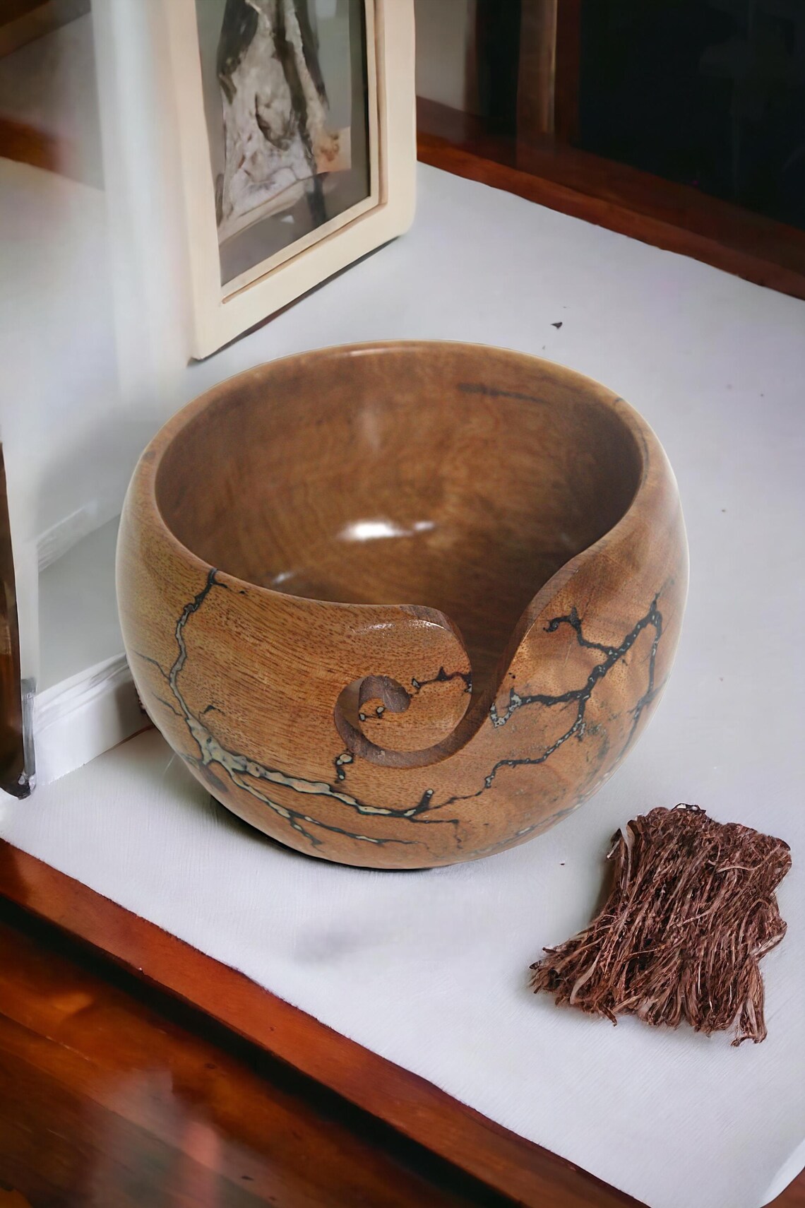Handmade YARN BOWL Wooden Yarn Bowl Handmade Knitting Bowl Wooden Wool ...