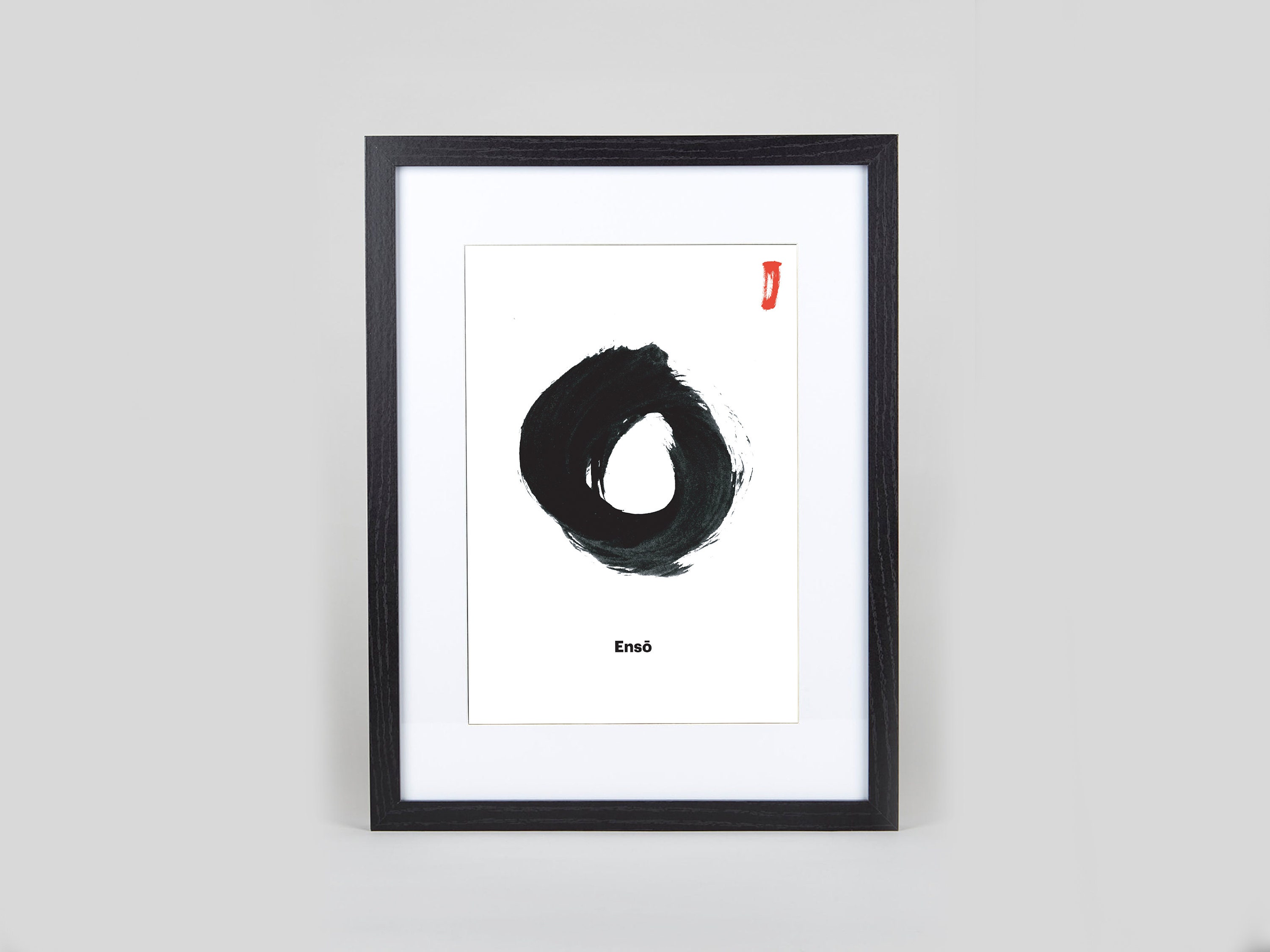 Enso Zen poster digital artwork wall art Japan art | Etsy