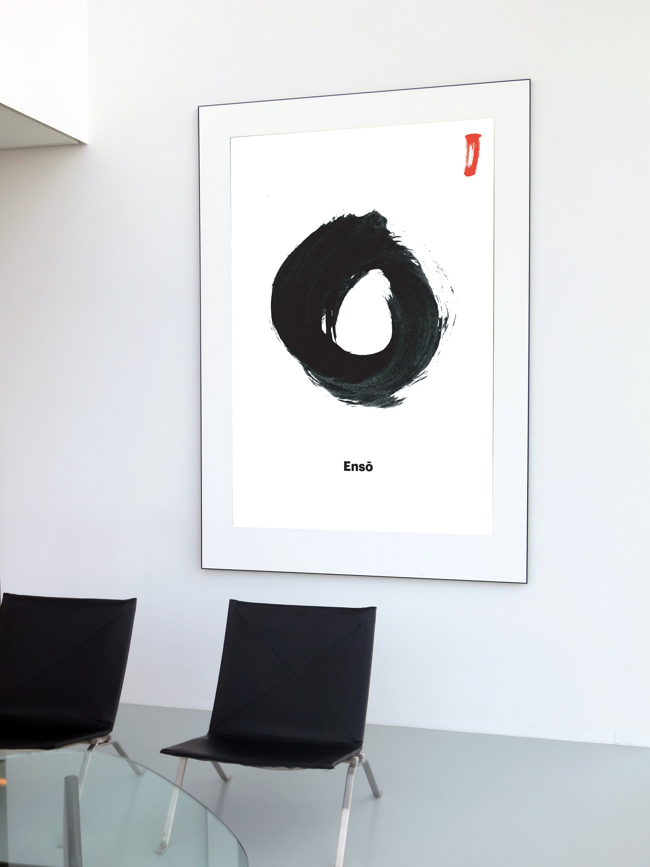 Enso Zen poster digital artwork wall art Japan art | Etsy