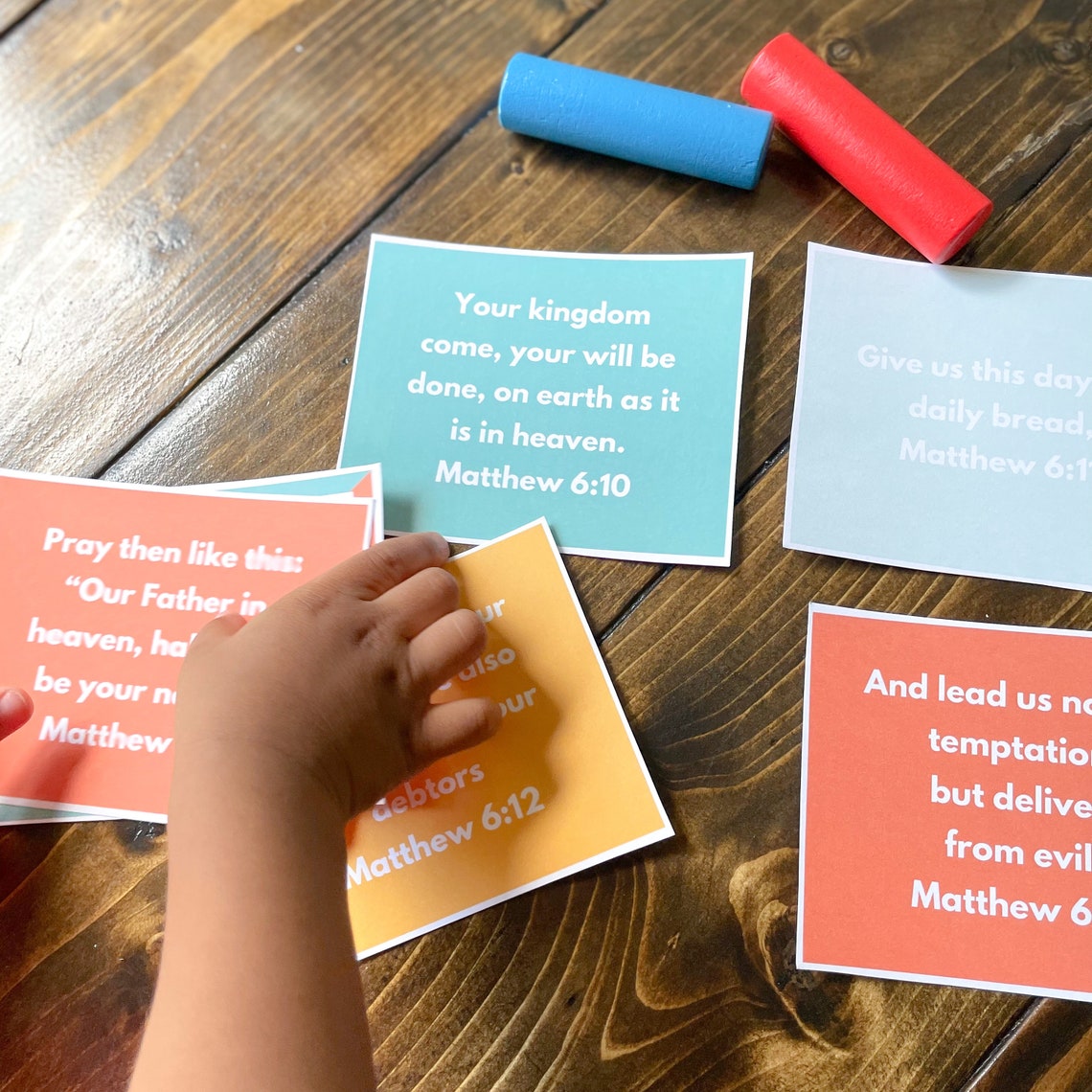 The Lord's Prayer Cards (ESV) | Printable Cards - Etsy