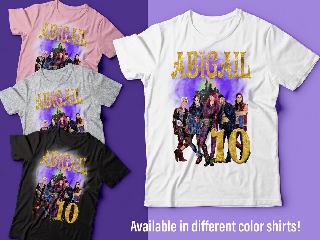 Descendants, Descendants Birthday Shirt, Personalized Descendants Shirt ...