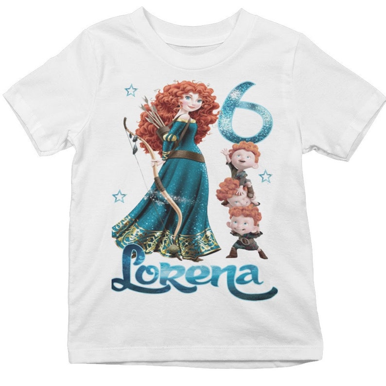 Merida Birthday Shirt Brave Birthday Shirt Merida shirt | Etsy