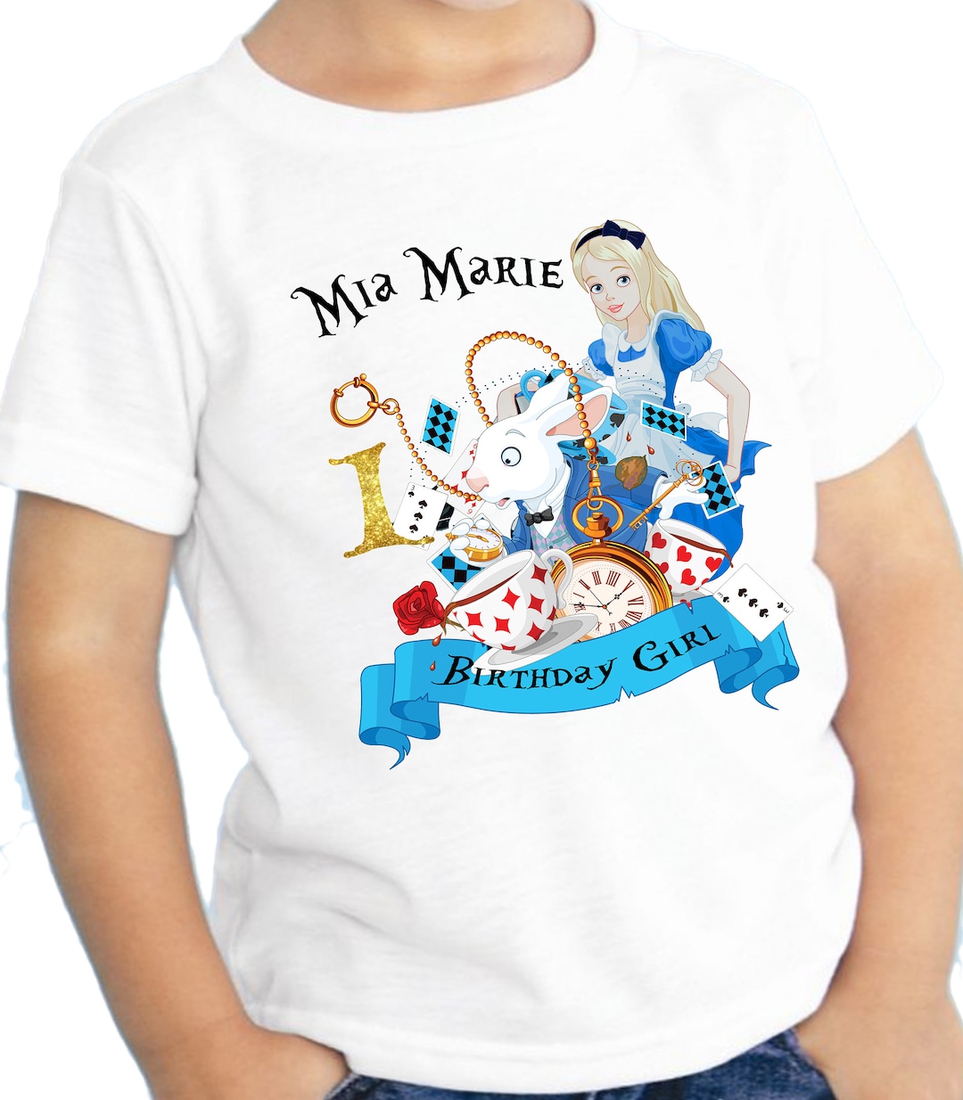 Alice in Wonderland Birthday Shirt, Alice in Wonderland Shirt, Alice in ...