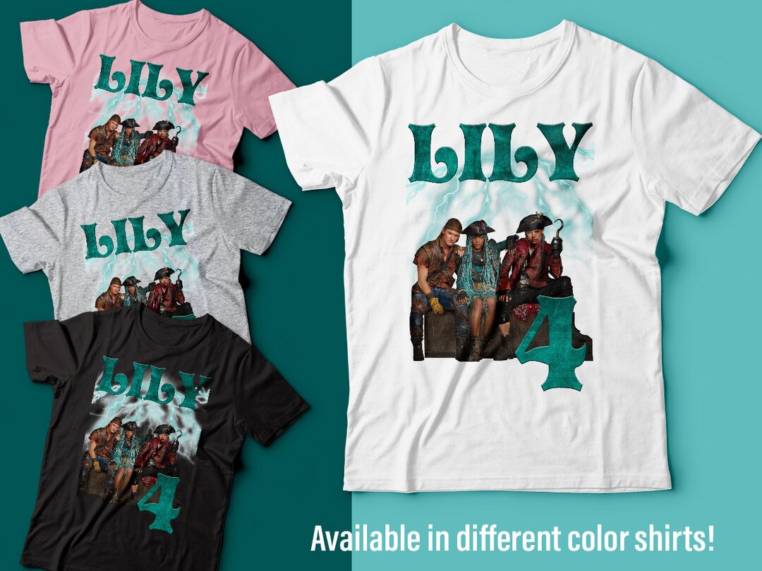 Descendants, Descendants Birthday Shirt, Personalized Descendants Shirt ...