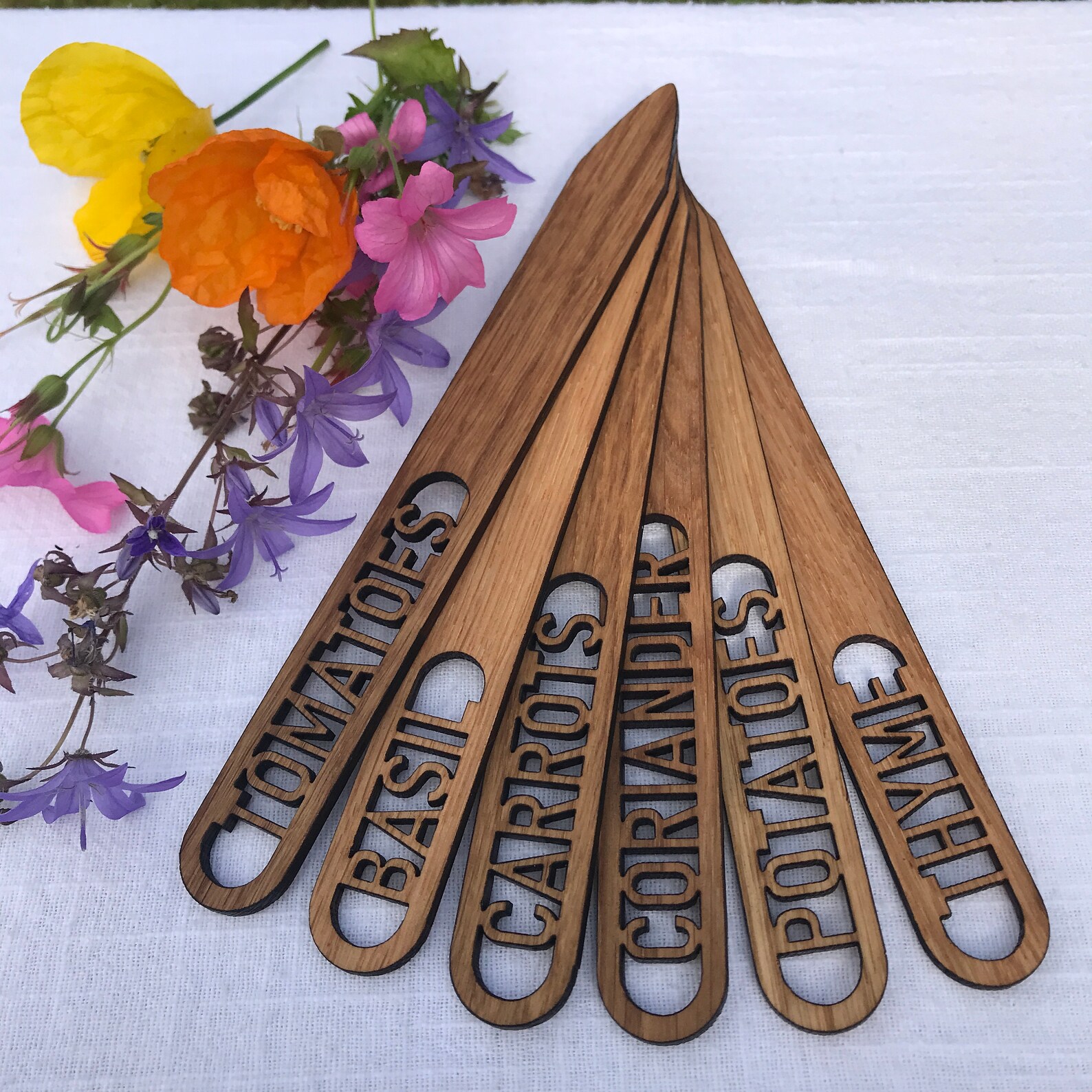 Personalised Garden Plant Labels / Bulb and Flower Stakes / - Etsy UK