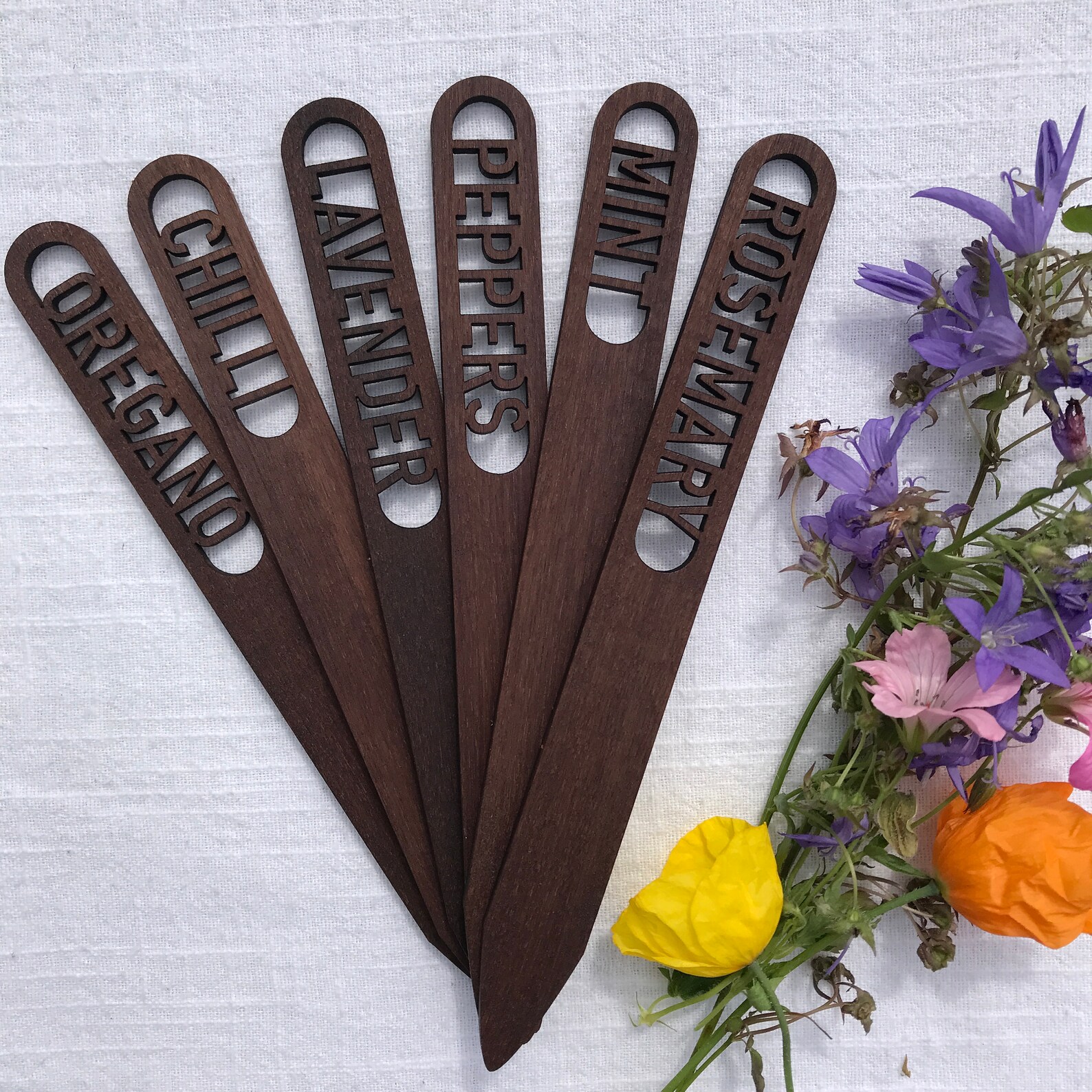 Personalised Garden Plant Labels / Bulb and Flower Stakes / - Etsy UK