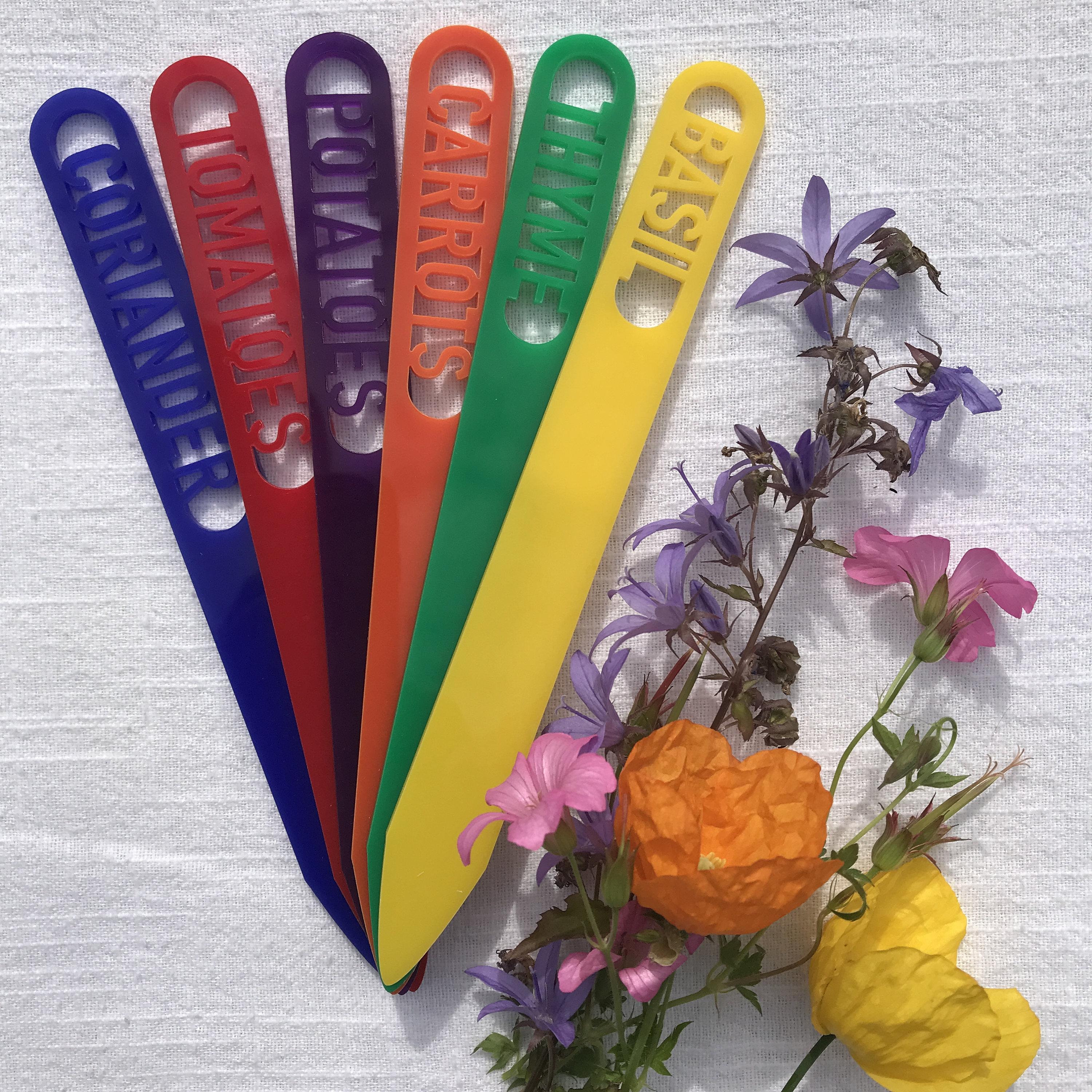 Personalised Garden Plant Labels / Bulb and Flower Stakes / Indoor and ...