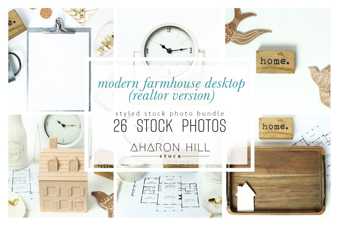 Realtor Modern Farmhouse Bundle | 26 Styled Stock Photos | Lifestyle ...