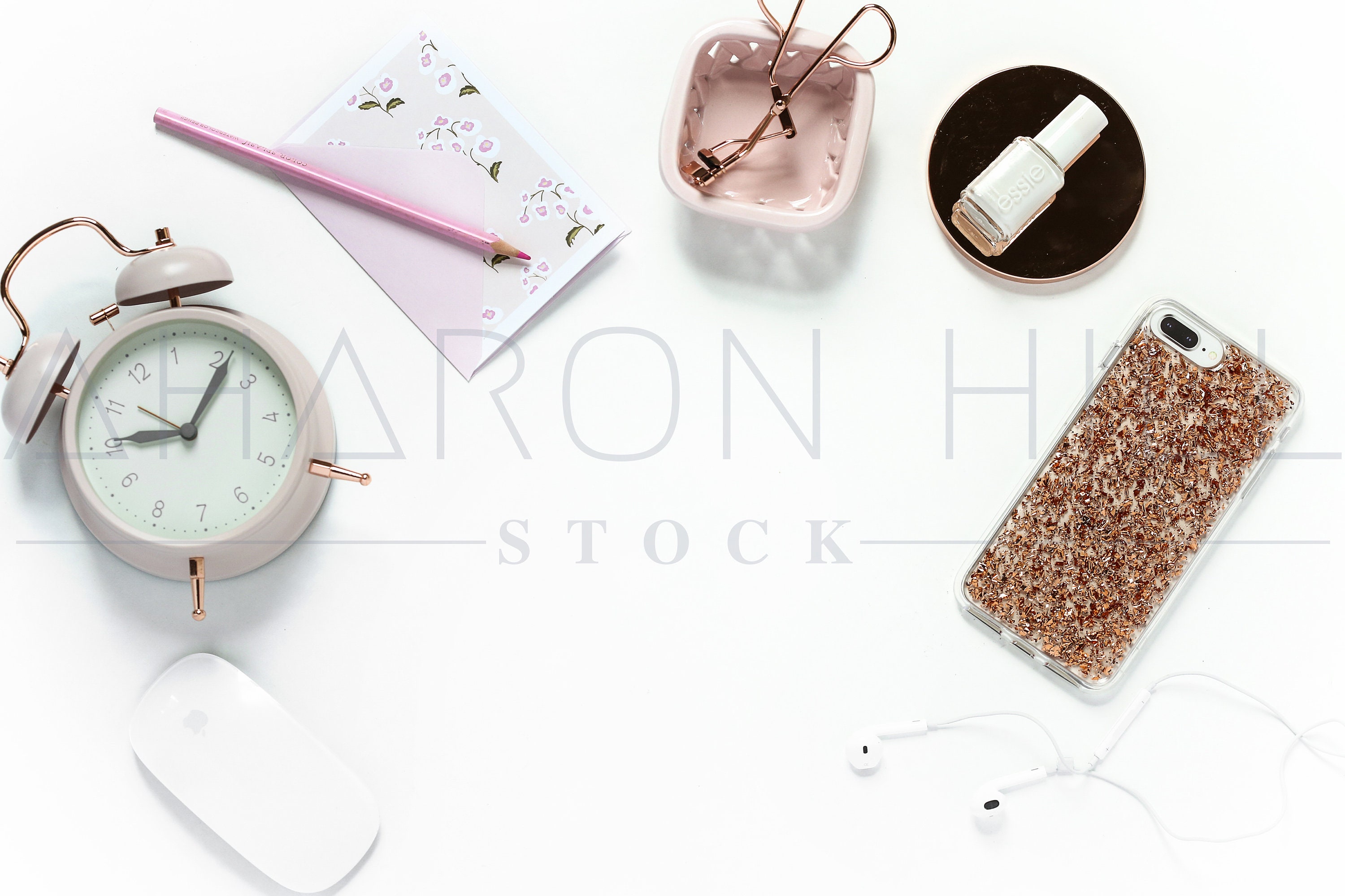 Pastel Blush & Rose Gold Office Stock Photo Bundle | 25 Styled Stock ...