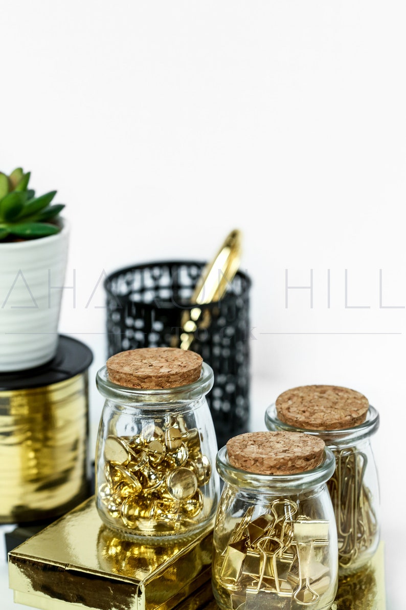 Black & Gold Office Stock Photo Bundle | 25 Styled Stock Photos ...