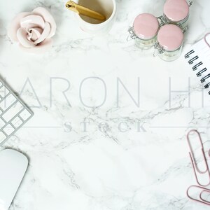 Pink Blush Office Stock Photo Bundle | 20 Styled Stock Photos ...
