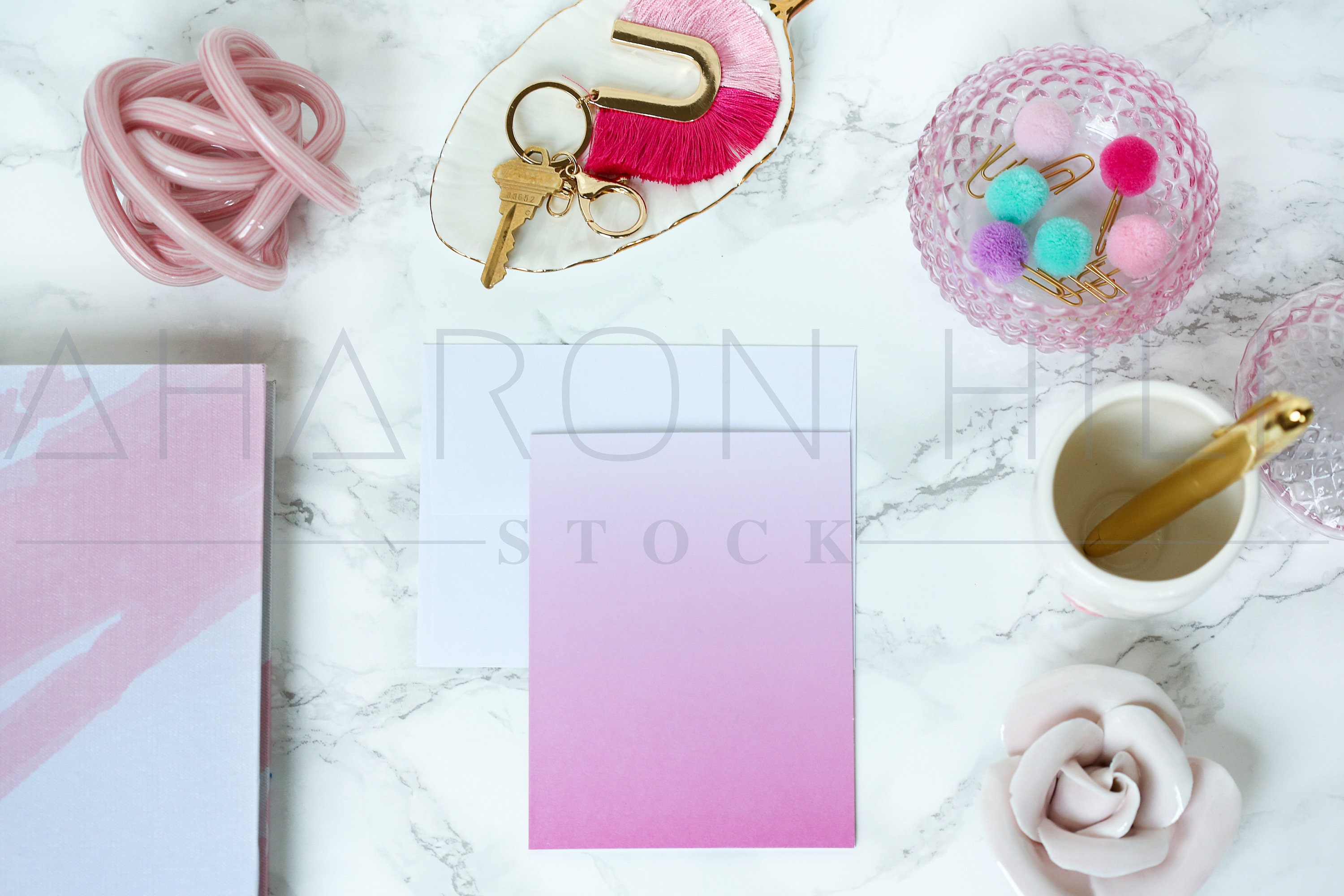 Pink Blush Office Stock Photo Bundle 20 Styled Stock Photos Lifestyle ...