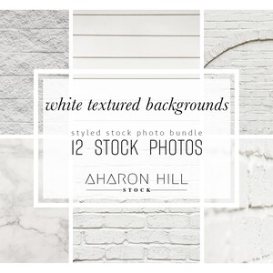 White Textured Backgrounds Photo Bundle | 12 Styled Stock Photos ...