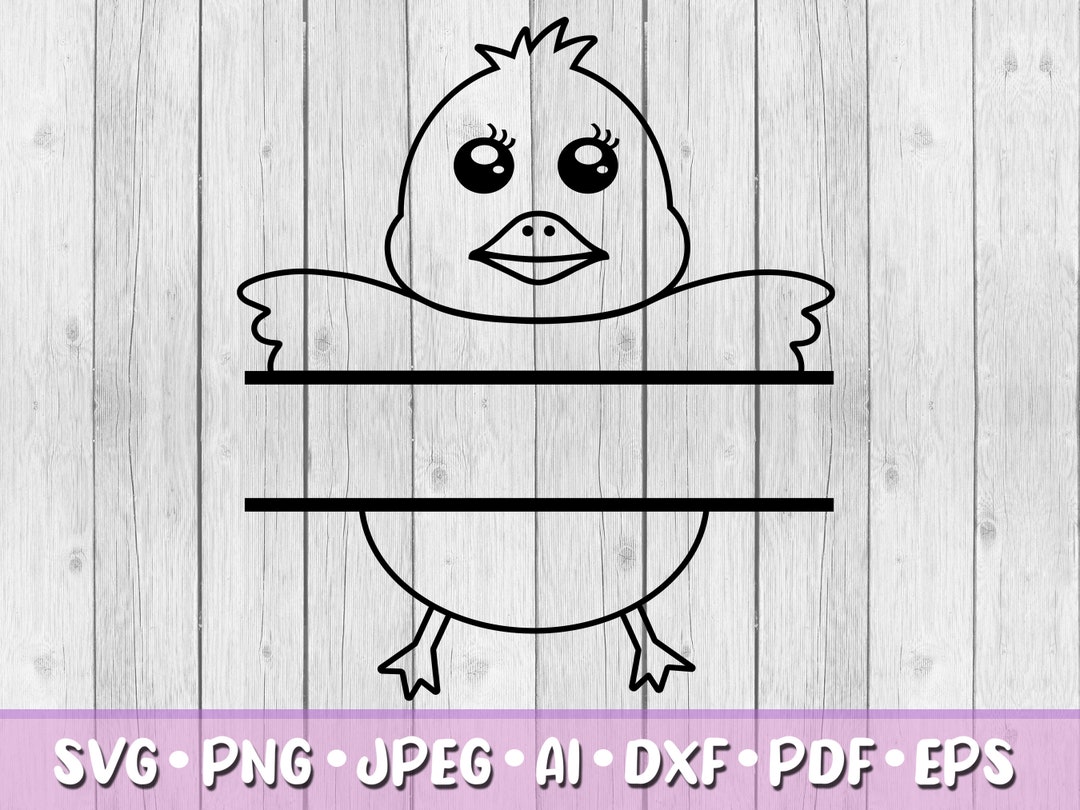 Chick Name Frame SVG, Digital Download, Svg, Jpeg, Png, Dxf, Eps, Ai ...
