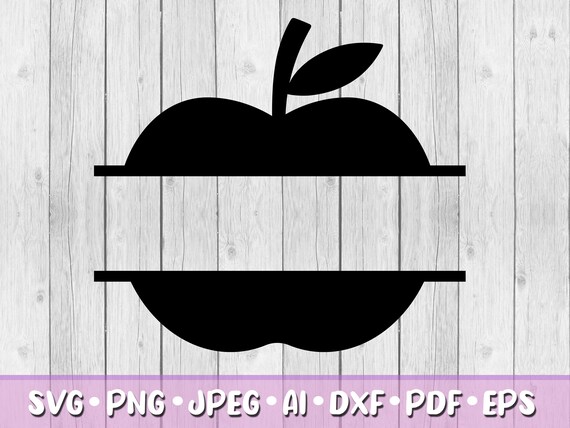 Apple Name Frame SVG Digital Download Svg Jpeg Png Dxf | Etsy