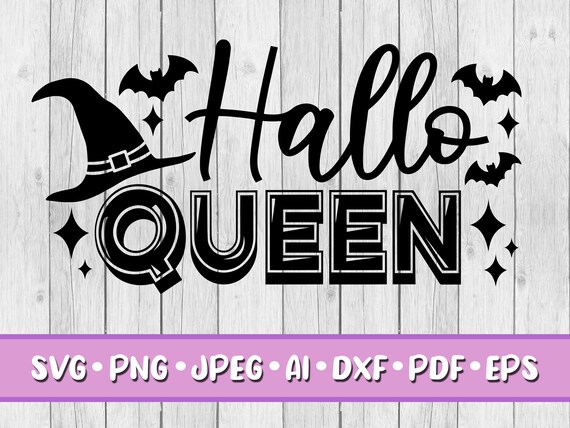 Halloqueen SVG Digital Download Svg Jpeg Png Dxf Eps | Etsy