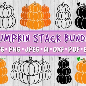 Stacked Pumpkins - Etsy