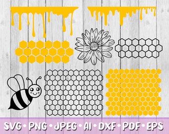 Honey Drip Digital Paper Honey Borders Digital Paper Honey - Etsy