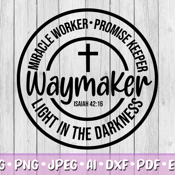 Waymaker Svg - Etsy