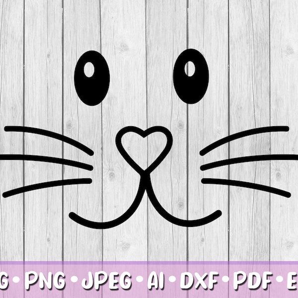 Hasen gesicht schablone - Etsy.de