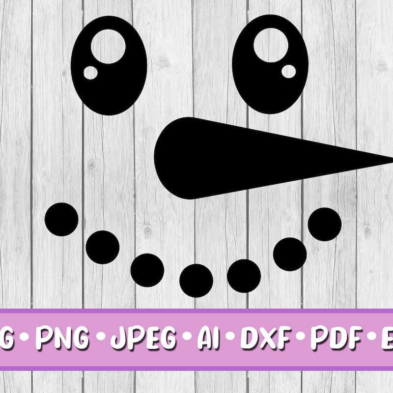 Snowman Eyes Clipart - Etsy