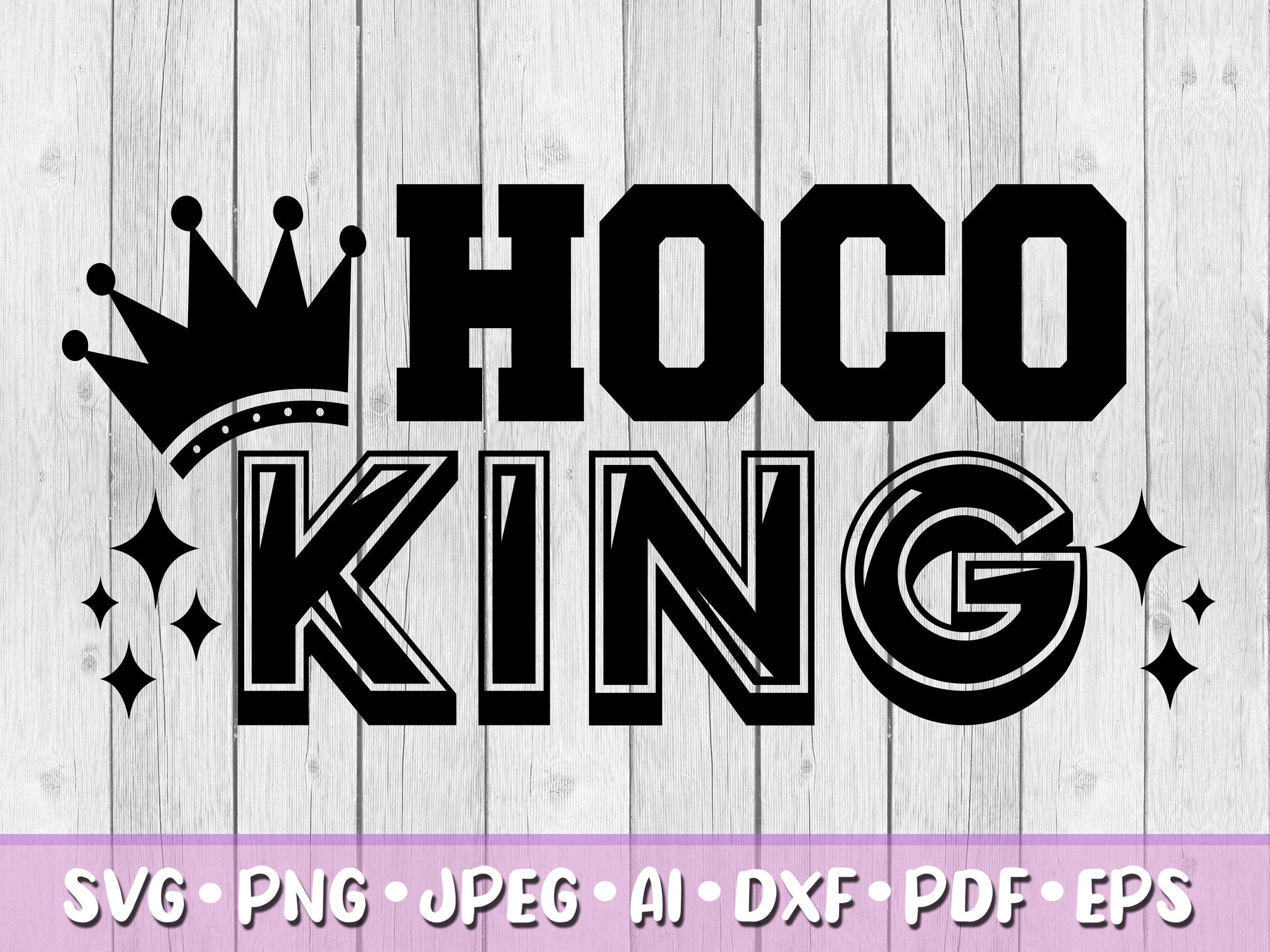 Hoco King SVG, Digital Download, Svg, Jpeg, Png, Dxf, Eps, Ai, PDF ...