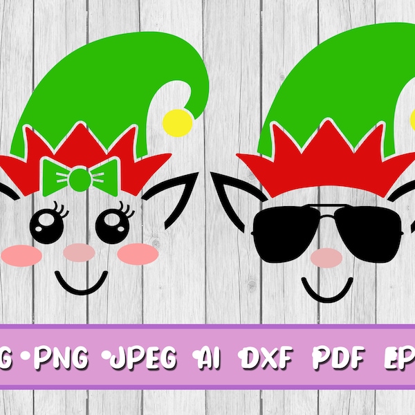 Elf Face Svg - Etsy