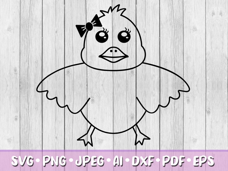 Cute Chick SVG Digital Download Svg Jpeg Png Dxf Eps - Etsy