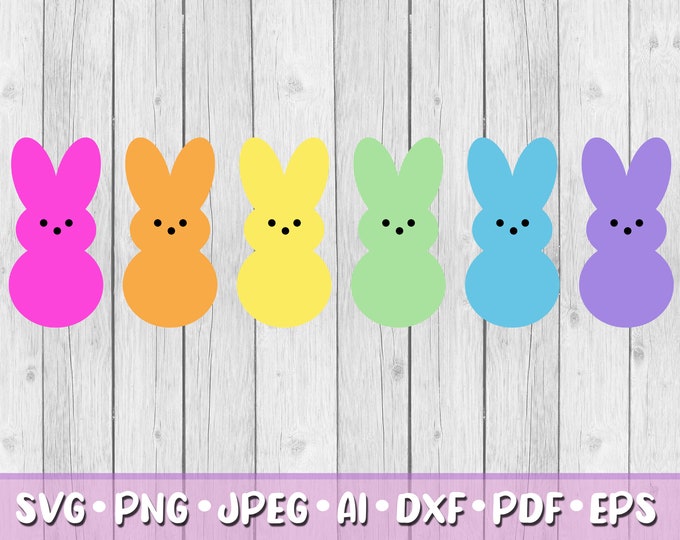 Easter Marshmallow Bunny Peep Chick Peep Chillin With My Peeps Pastel ...