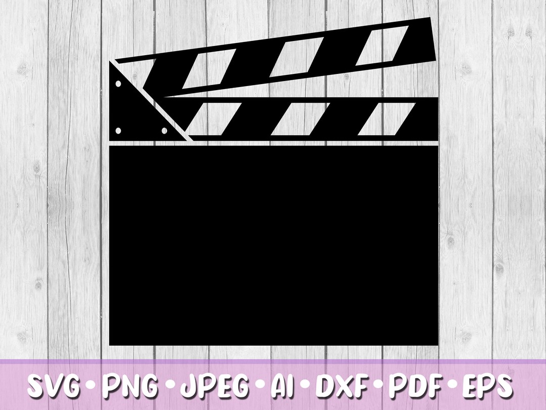 Blank Clapper Board SVG, Digital Download, Svg, Png, Jpeg, Dxf, Eps, Ai ...