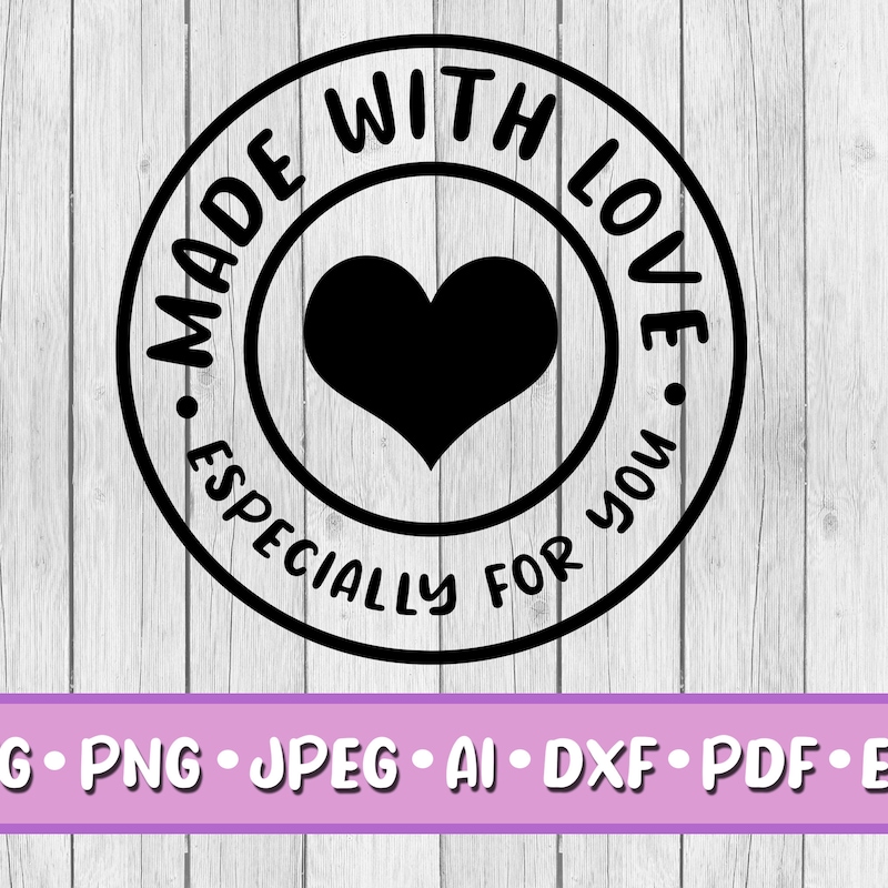 Made With Love Stickers - Etsy