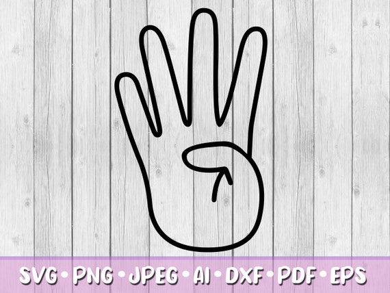 Number Four SVG Digital Download Svg Jpeg Png Dxf Eps - Etsy