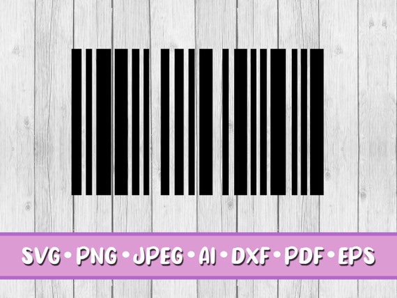 Barcode SVG Digital Download Svg Jpeg Png Dxf Eps Ai - Etsy Finland