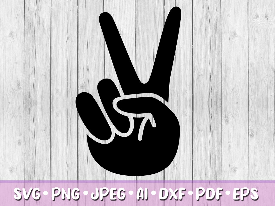 Peace Sign SVG Digital Download Svg Jpeg Png Dxf Eps - Etsy
