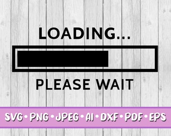Digital Loading Svg - Etsy