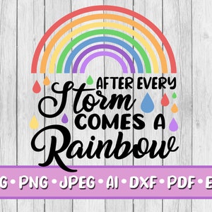 After Every Storm Comes a Rainbow SVG, Digital Download, Svg, Png, Jpeg ...
