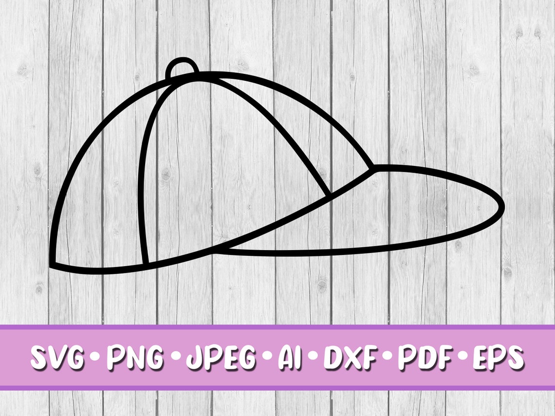 Baseball Cap SVG Digital Download Svg Jpeg Png Dxf Eps - Etsy