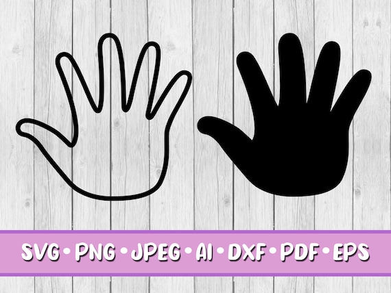 Hand SVG Digital Download Svg Jpeg Png Dxf Eps Ai PDF | Etsy Canada