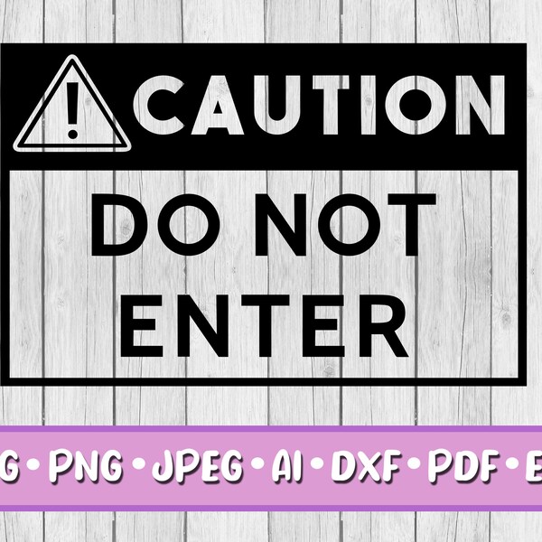 Do Not Enter Svg - Etsy